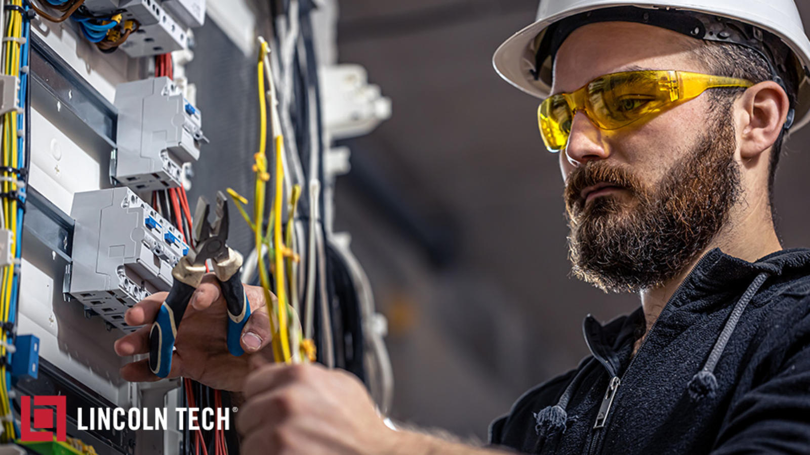 Electrician working store
